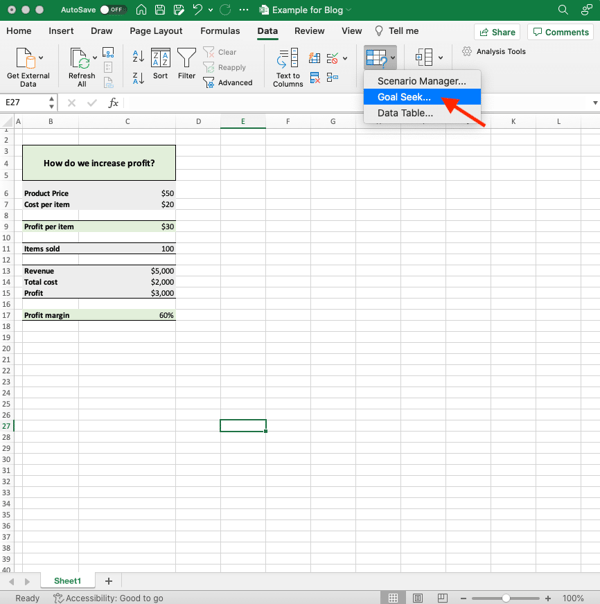 What-if analysis: a beginner's guide to scenarios + goal seek in Excel